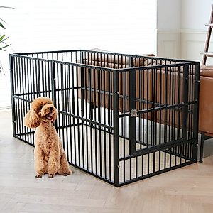 RYPetmia Dog Playpen 31.5" Height Puppy Pen,Heavy duty 31"- 63" Inch Extendable, Safe and Sturdy dog pens, Easy Assemble for Outdoor Indoor pet playpen