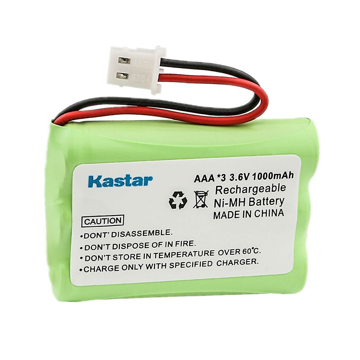 Kastar 1-Pack Battery Replacement for Baby Monitor IC4390A-J245805R J2457 J2458 M6163, Motorola MBP33XL MBP33XL-2 MBP33XL-3 MBP33XL-4 MBP33XLPU Video Baby Monitor Parent Unit