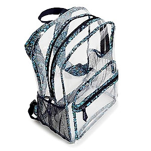 Vera Bradley Clearly Colorful Large Backpack with Pouch, Dreamer Paisley