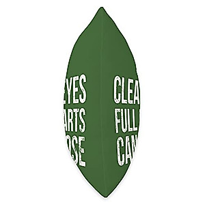 Clear Eyes Full Heart Can't Lose Football Football Team Throw Pillow, 16x16, Multicolor