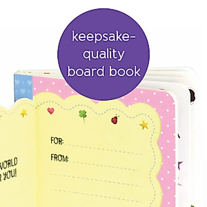 What Are Little Girls Made Of: Little Bird Greetings, Greeting Card Board Book with Personalization Flap, Gifts for Birthday, Baby Showers and More