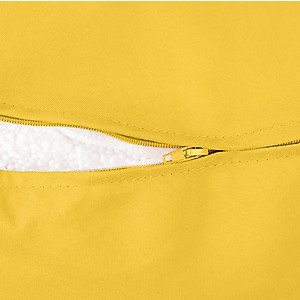 Gouchee Home Alpine Outdoor/Indoor Bean Bag Lounger Chair with Back Rest Filling Included for Patio and Outdoors Yellow