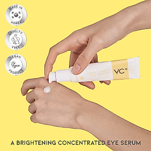 Dark Circle Remover Eye Serum, Eye Bags Treatment for Men and Women, Vitamin C, Niacinamide, Ceramide, Vegan Under Eye Treatment 30g