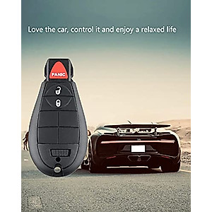 Key Fob for Dodge Charger/Challenger/Durango /Journey/RAM 1500 2500 3500,Keyless Entry Remote Replacement for Chrysler 300 2008-2010/Grand Caravan Cherokee(M3N5WY783X )