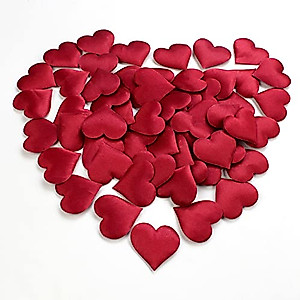 MiKoom Valentine's Day Decoration Heart Shape Petals, 500 Pcs Heart Confetti Red Heart Sponge Petals for Romantic Night, Wedding Birthday Party Supplies Decor