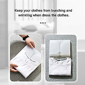Multipurpose Clothes Folding Board, Shirt Sweater Coat Trousers Clothing Organizer Wardrobe Quick Storage Board, 2-Size Durable Plastic Home Flipfold Laundry Folder Board 5-Pack (S)