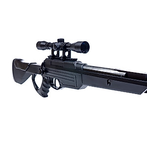 Barra Pellet Guns for Adults - Air Rifle for Hunting, Scope Included, Fires .177 Caliber Pellets, Break Barrel Spring Piston (Black TPR 1300 FPS)