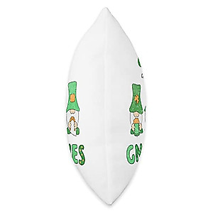 Irish Chillin With My Gnomes St Patricks Day Chillin with My Gnomies Throw Pillow, 16x16, Multicolor