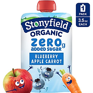 Stonyfield Farm, Yogurt Pouch Blueberry Apple Carrot Organic, 3.5 Ounce