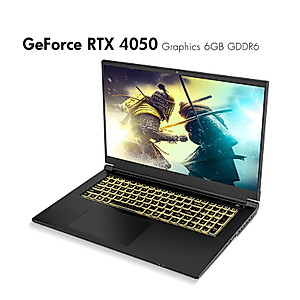 Sager 2023 NP7881C Gaming Laptop, 17.3 Inch FHD 144Hz 72% NTSC, Intel i9-13900HX, RTX 4050 6GB, 32GB RAM, 1TB NVMe SSD, TBT 4, Win 11