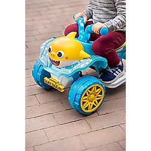 Dynacraft Baby Shark 6-Volt Unisex Kids Ride-on for Age 1.5-3 Years