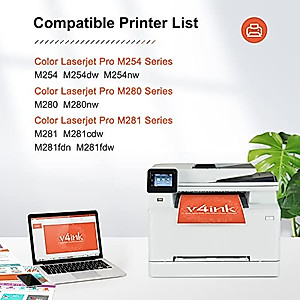 v4ink 2PK Remanufactured 202X CF500X Black Toner Cartridge Replacement for HP 202X 202A CF500X Cartridge High Yield for HP Pro M254dw M254nw MFP M281cdw M281fdw M281dw M280nw Printer