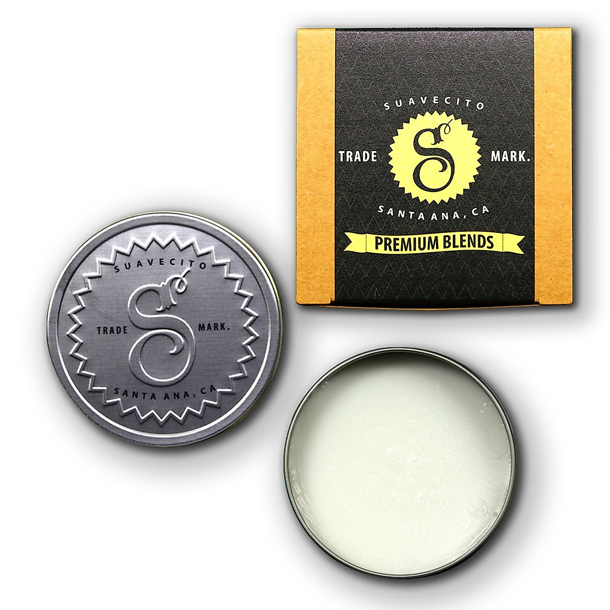 Suavecito Premium Blends Pomade- All Natural Hair Pomade for Men 4 oz.