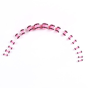 Memsion Ear Stretching Kit Gauges for Ears 46 Pieces 14G-00G Ear Gauges Expander Set Acrylic Ear Tapers and Plugs Body Earring Piercing Kits Pink color