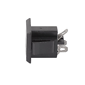 uxcell 5 Pcs AC 125V US Outlet Panel Mount Power Rewiring Socket Black