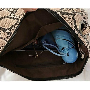 Suillty Women's Oversized Snakeskin Clutch Envelope Bag Messenger Handbag Tote Wristlet Bag