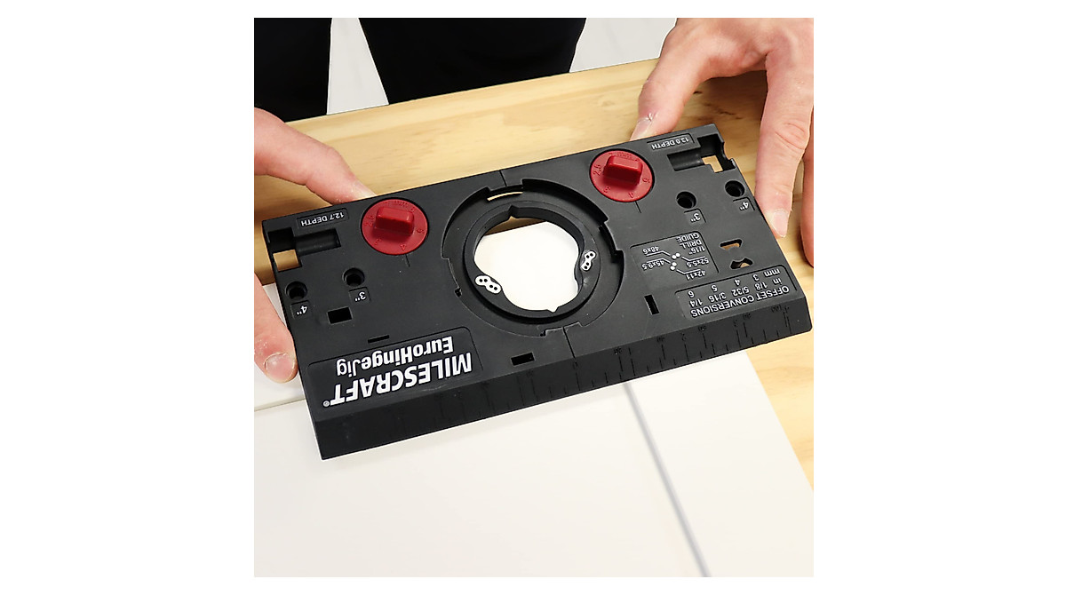 Milescraft Euro Hinge Jig: Precision Drilling Guide