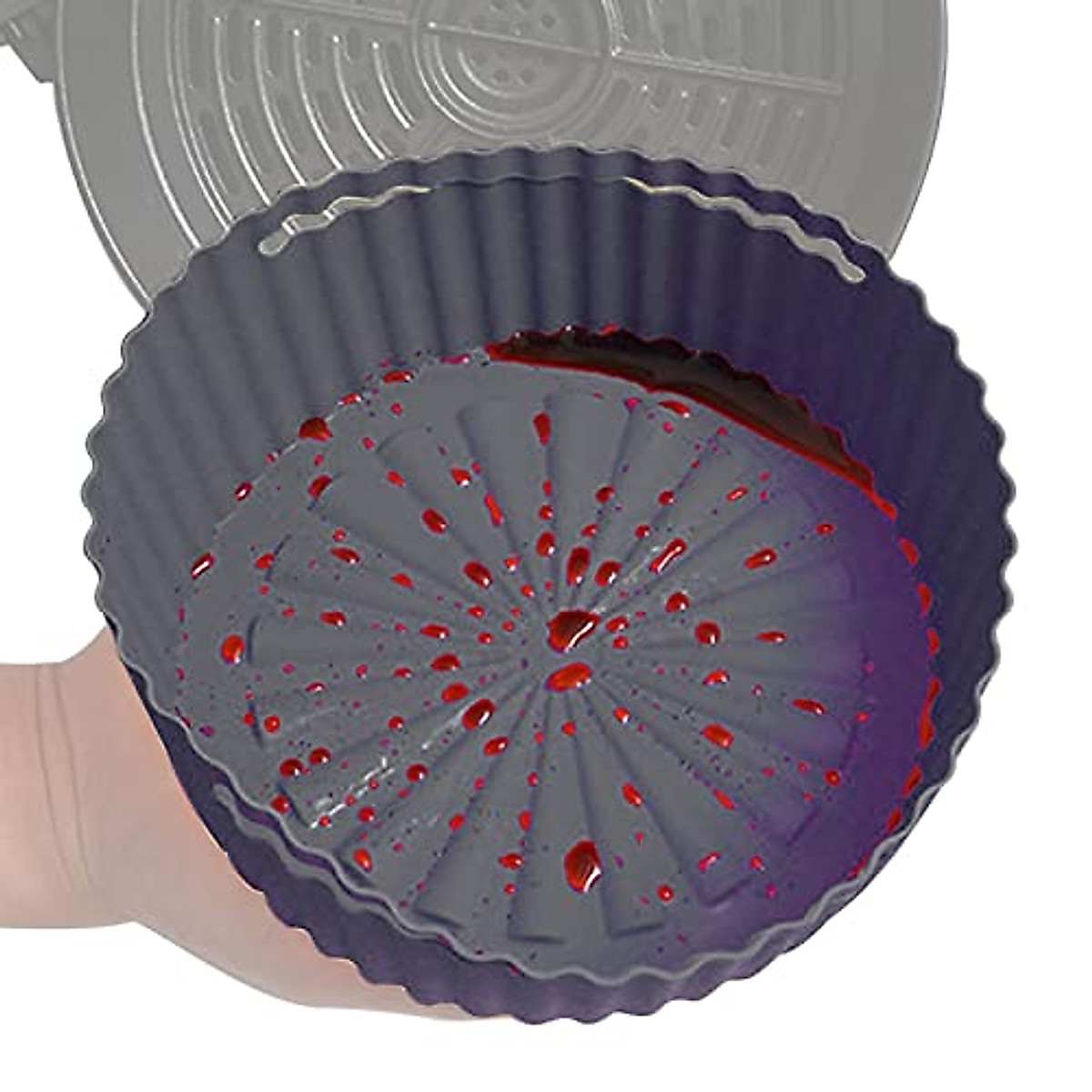 Air Fryer Cooking Liner - Heat Resistant Oven Baking Paper Liner | Round Non-Stick Serving Pot, Oven Tray, Air Fryer Accessories for Microwave Ovens, Freezers, Air Fryers Bairong