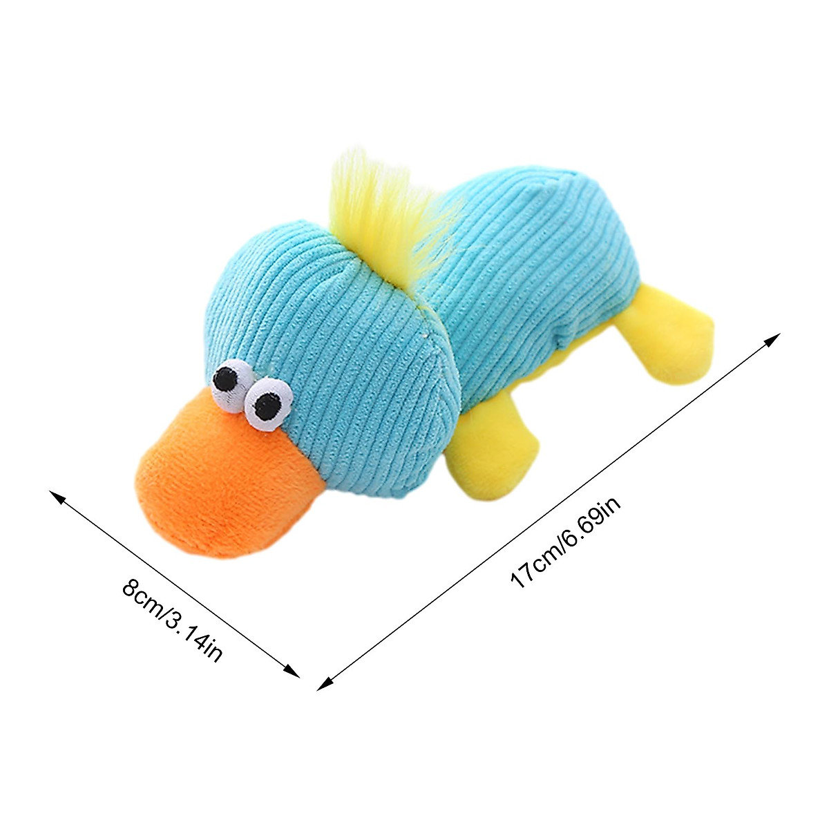 BELJE Plush Squeaky Dog Doll, Stuffed Dog Chew Toy, Durable Squeaker Pet Toy, Long Lasting Teething Puppy Toy, Bite Resistant Interactive Dog Toy, Reliable Soft Plush Dog Toy for Dog Pig Cats