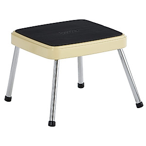 COSCO Stylaire Retro 1-Step Steel Step Stool, Yellow