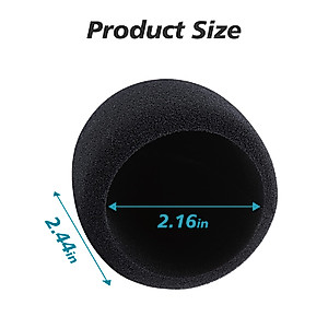 YOUSHARES Yeti Nano Microphone Foam Windscreen - Mic Wind Cover Pop Filter Foam Cover, Professional Customized for Blue Yeti Nano, The Thicker Blue Yeti Nano Pop Filter is a Good option.