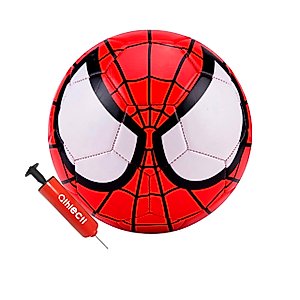 ATHLECTI Spiderman Soccer Ball Kids Size 3 Upgraded