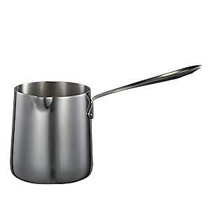 aooyaoo (12oz/370ml) Warmer Milk Pot Suitable For a Gas Cooker and an Induction Cooker 18/10 Stainless Steel Mimi Size