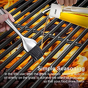 BBQ-PLUS Cooking Grates for Charbroil Commercial TRU-Infrared 2 Burner 463644220 463632320 463642316 463675016 463644220 G369-0030-W2,Cast Iron Grill Grids Replacement Parts for Charbroil,2 Pack