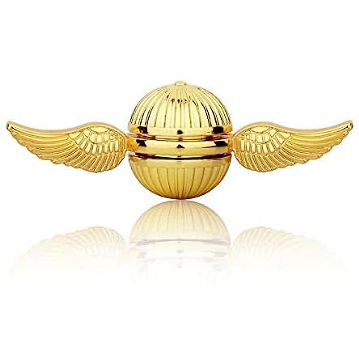 Gold Fidget Spinner Magic Orb Anxiety Toys Stress Relief Reducer Spin Fidgets Hand Bearing Tri Spinner Finger Spinners Toy Focus Fidgeting Restless Novelty Gift for Adults Kids