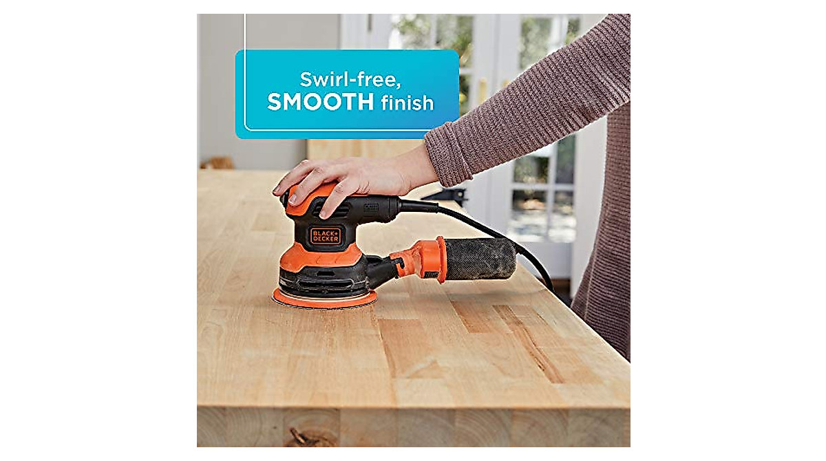 Black+Decker Beyond 5-Inch Random Orbit Sander for Smooth Finishes