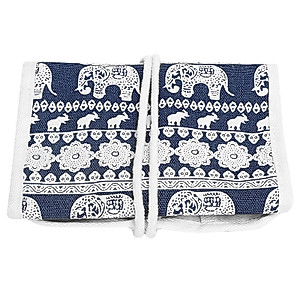 Tnfeeon Knitting Needles Case Oxford Cloth Empty Crochet Hooks Storage Bag Knitting Needle Storage Zipper Bag Household Outdoor Organizer(Elephant)