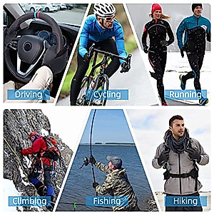 BONFAD Winter Warm Gloves for Men Women Touchscreen for Running Driving Cycling Working Hiking (S)