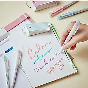 ILMILY Pilot Japan Gel Ink Ballpoint Pen Color Two Color 6 Ballpoint Pens That Change Color When Rubbed 0.4mm LIL-25S4-6C With Original Stylus Ballpoint Touch Pen