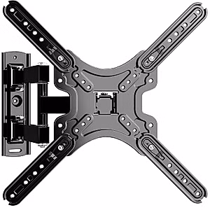 Nuyoah Full Motion TV Wall Mount for Most 26-55 Inches LED OLED 4K TVs, TV Brackets for Wall Mount Swivel Tilts Extension with Perfect Center Design, Articulating Mount Max VESA 400x400mm Up to 77lbs