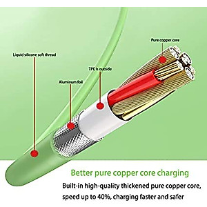 Micro USB Cable(10FT 5Pack) Android Charger TPE Cable Charger Long Android Phone Charger Cord for Samsung Galaxy S7 S6 Edge J7 S5 Note 5 4 LG G4 K40 K20 MP3 Nokia Sony Quick Data Cord