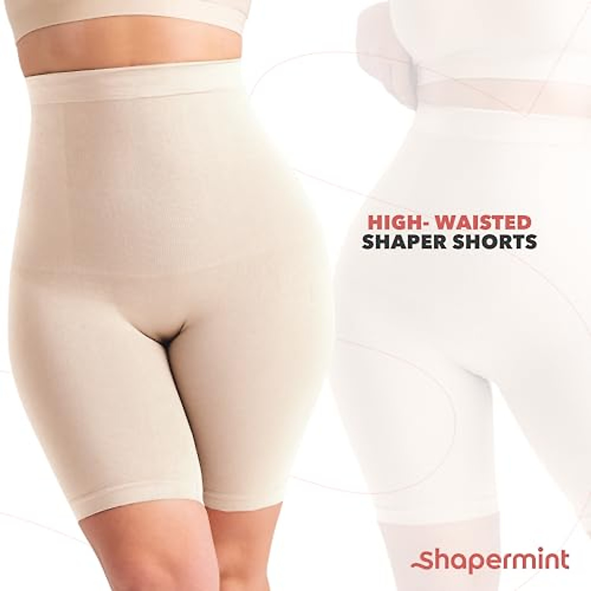 SHAPERMINT Shapewear for women - High-Waisted Shapewear Tummy Control Shorts, Faja body shaper, underwear for women