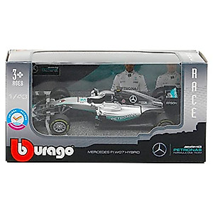 Bburago Mercedes-Benz W07 H F1#6 Nico Rosberg 2016 1/43 Diecast Model Car 38026