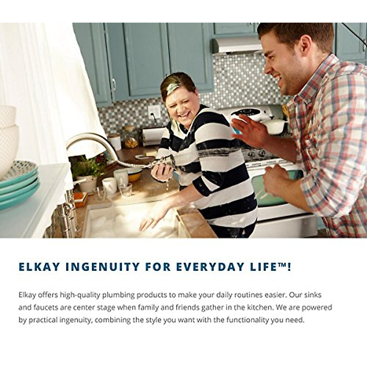 Elkay ELUH1316 Lustertone Classic Single Bowl Undermount Stainless Steel Sink