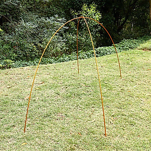 Tent Pole Folding Fiber Glass Rod Double Replacement Tent Pole Support Frames for Awning Poles Camping Hiking