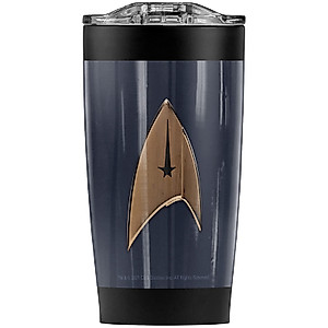 LOGOVISION Star Trek Command Uniform Stainless Steel Tumbler 20 oz Coffee Travel Mug/Cup, Vacuum Insulated & Double Wall with Leakproof Sliding Lid | Great for Hot Drinks and Cold Beverages