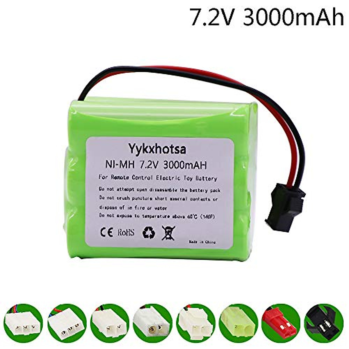 Parts & Accessories 7.2V 3000mah NI-MH Battery AA Group for Remote Control Electric Toy Cars Boats Tanks Toys Parts SM/JST/for tamiya/EL-2P/5557-2P Plug - (Color: 5557-2P)