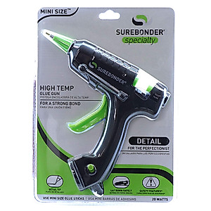 Surebonder H-195F Specialty Series 20 Watt Mini Size High Temperature Detail Hot Glue Gun