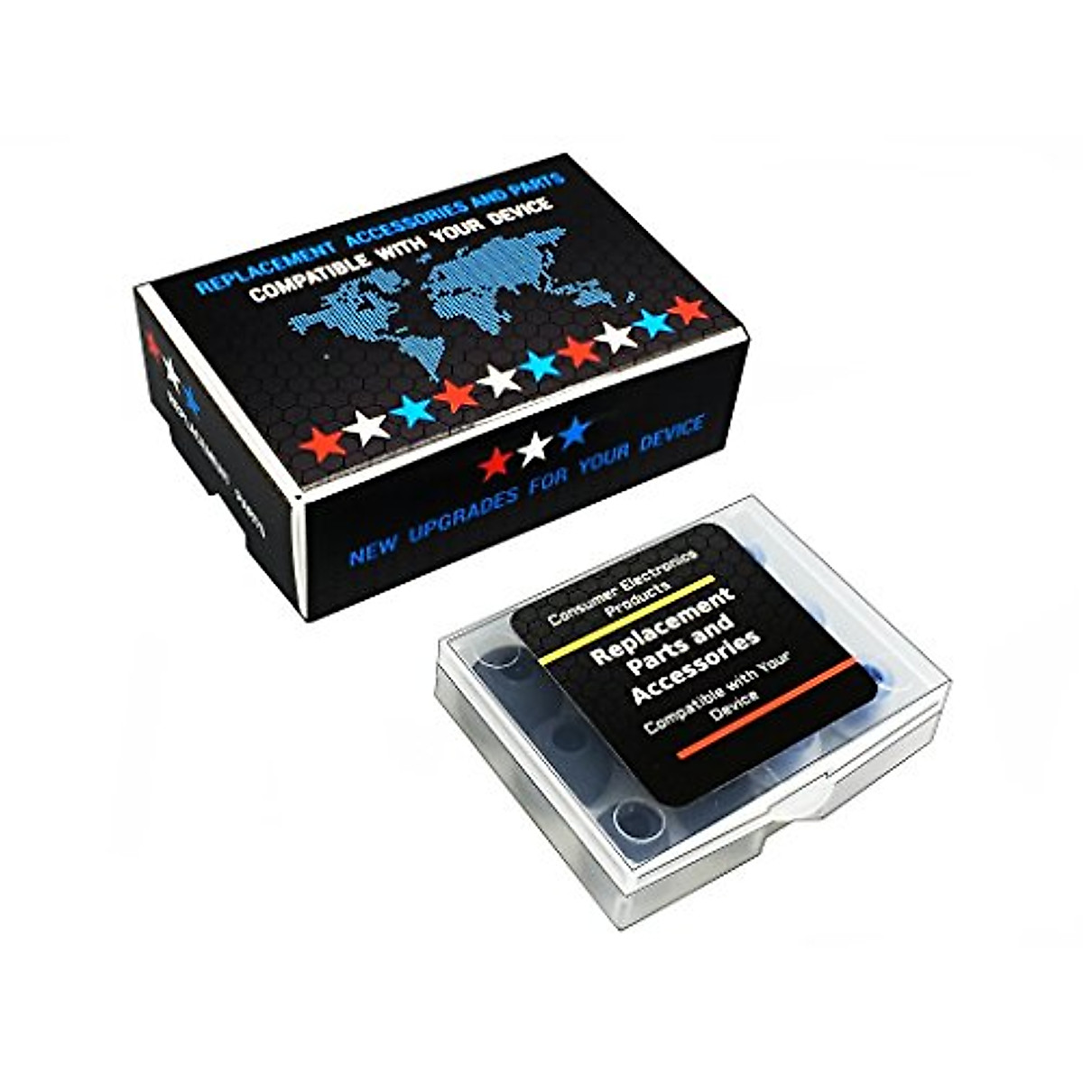 12pcs (TRS-B) 4S / 4M / 4L Replacement Adapters Earbuds Ear Tips Set Compatible with LG HBS-700 Tone, HBS-730 Tone +, HBS-750 Tone Pro, HBS-760 HBS-800 Tone Ultra, HBS-900 Tone Infinim Headsets