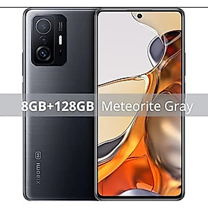 Xiaomi 11T 5G + 4G Volte (128GB, 8GB) 6.67” 108MP 6GB Triple Camera, NFC Dual SIM (Not Compatible Verizon Sprint Boost Metro Cricket) GSM Unlocked Global (w/Fast Car Charger Bundle) (Meteorite Gray)