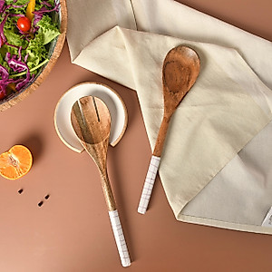 Folkulture Spoon Rest for Kitchen Counter, Spoon Holder for Stove Top or Countertop, Pot Holders for Kitchen, Hot Pads or Trivets for Hot Dishes Pots and Pans