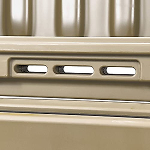 SR-90 Large Crossover Overland Cargo Case, Equipment Hard Case, Roto Molded, Stackable with Pad-Lock Hasp, Strap Mountable, TSA Standard, IPX4 Rated, 90 Liters (Tan)