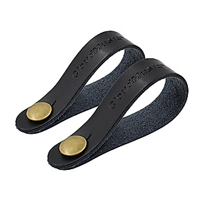 CLOUDMUSIC Ukulele Strap Guitar Strap Button Headstock Adapter 2pcs For Soprano Concert Tenor Baritone Ukulele Acoustic Guitar (black)