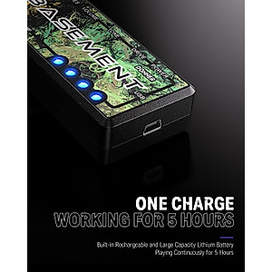 Donner Bass Guitar Headphone Amp Basement USB Rechargeable Mini Portable Bass Headphone Amplifier for Bass Guitar