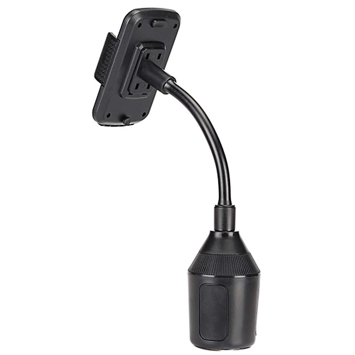 Fonus Car Cup Holder Goose Neck Mount compatible with iPhone X XR XS Max, 6 7 8 Plus - Samsung Galaxy S6 S7 S8 S9 Plus S10, Note 8 9 - LG G6 G7 ThinQ V35 V40 - Google Pixel 2 3 XL - All Smartphones