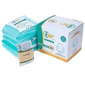4 Pack Diaper Refill Liners - Compatible with Dekor CLASSIC Regular Size Pail- Disposable Diaper Pail Liners Hold Up To 2000 Diapers – Baby Scented Refills with Bamboo Charcoal Smell Eliminator Bags